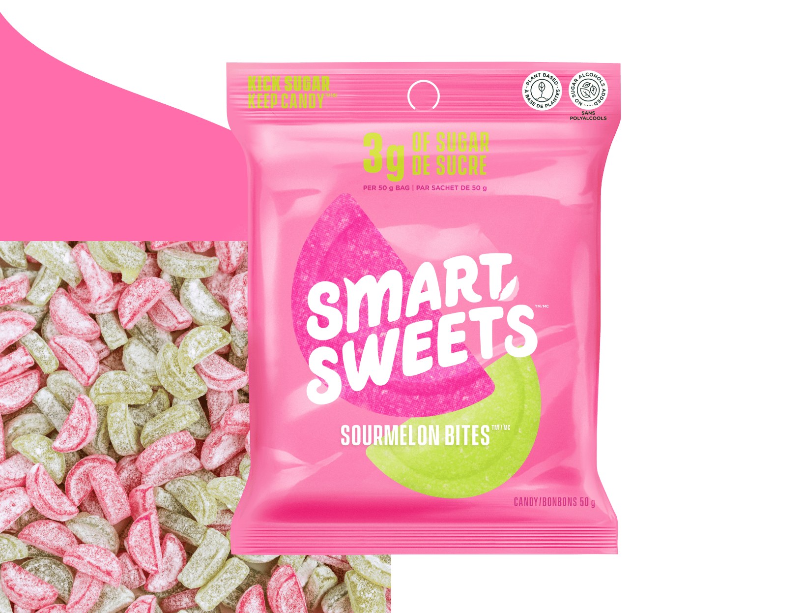 Sourmelon Bites™ - Low Sugar Gummy Candy – SmartSweets